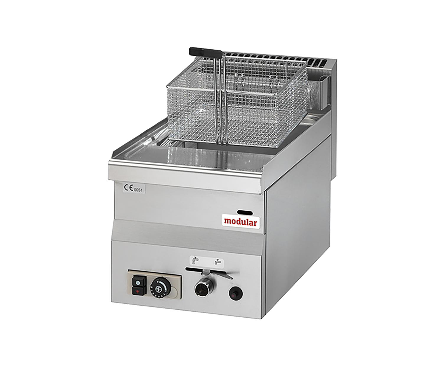 Friteuse - H 28 x 30 x 60 CM - 18.5 KG - Aardgas - 6.8 CM - RVS - 8 ...
