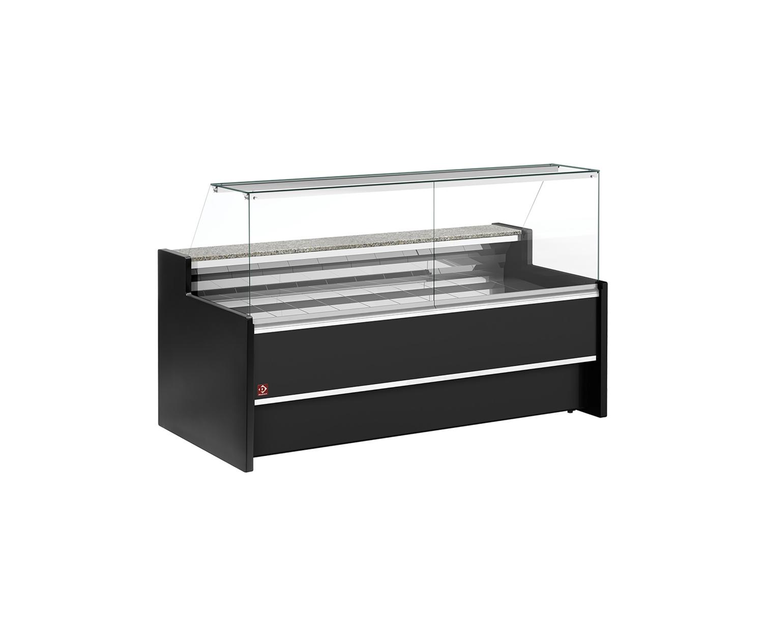 Koeltoonbank Florence - 150 CM - Rechte ruit - 800W - 230V - Zwart ...