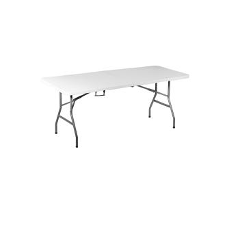 Tafel inklapbaar - Ø 180 x H 74 CM - Rond - Wit / Grijs - Gastro