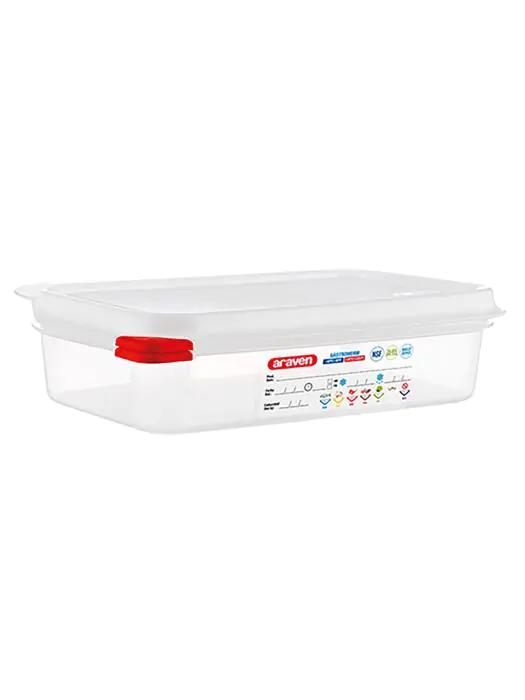 Voedseldoos - 1/4 GN - 1.8 Liter - H 6.5 x 26.5 x 16.2 CM ...